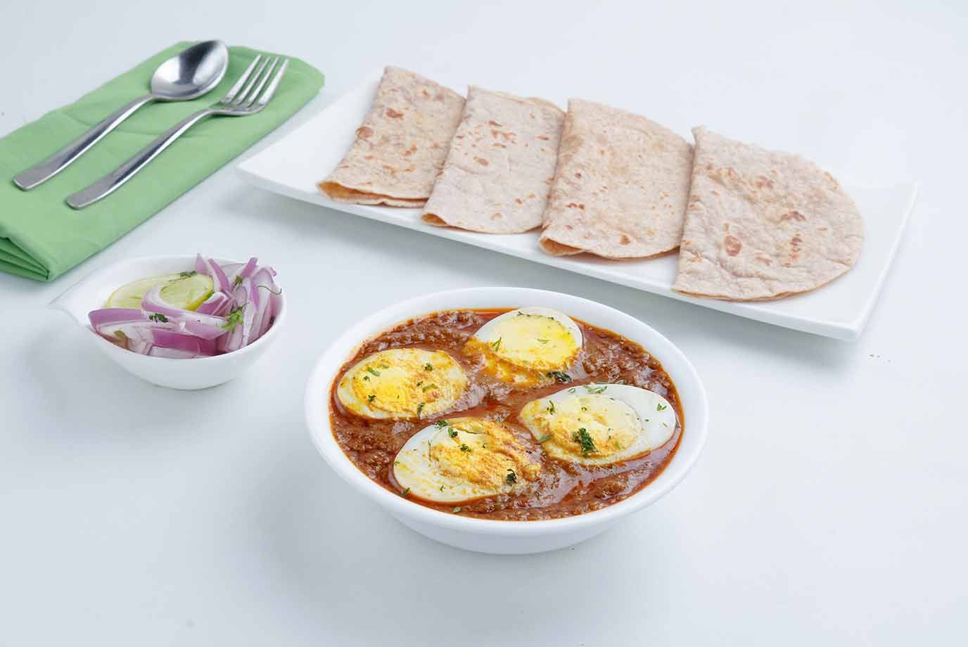 Order Egg Masala Curry Chapati from Lunchbox on EatSure