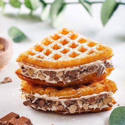 Order Kitkat Waff Wich from Belgian Waffle on EatSure