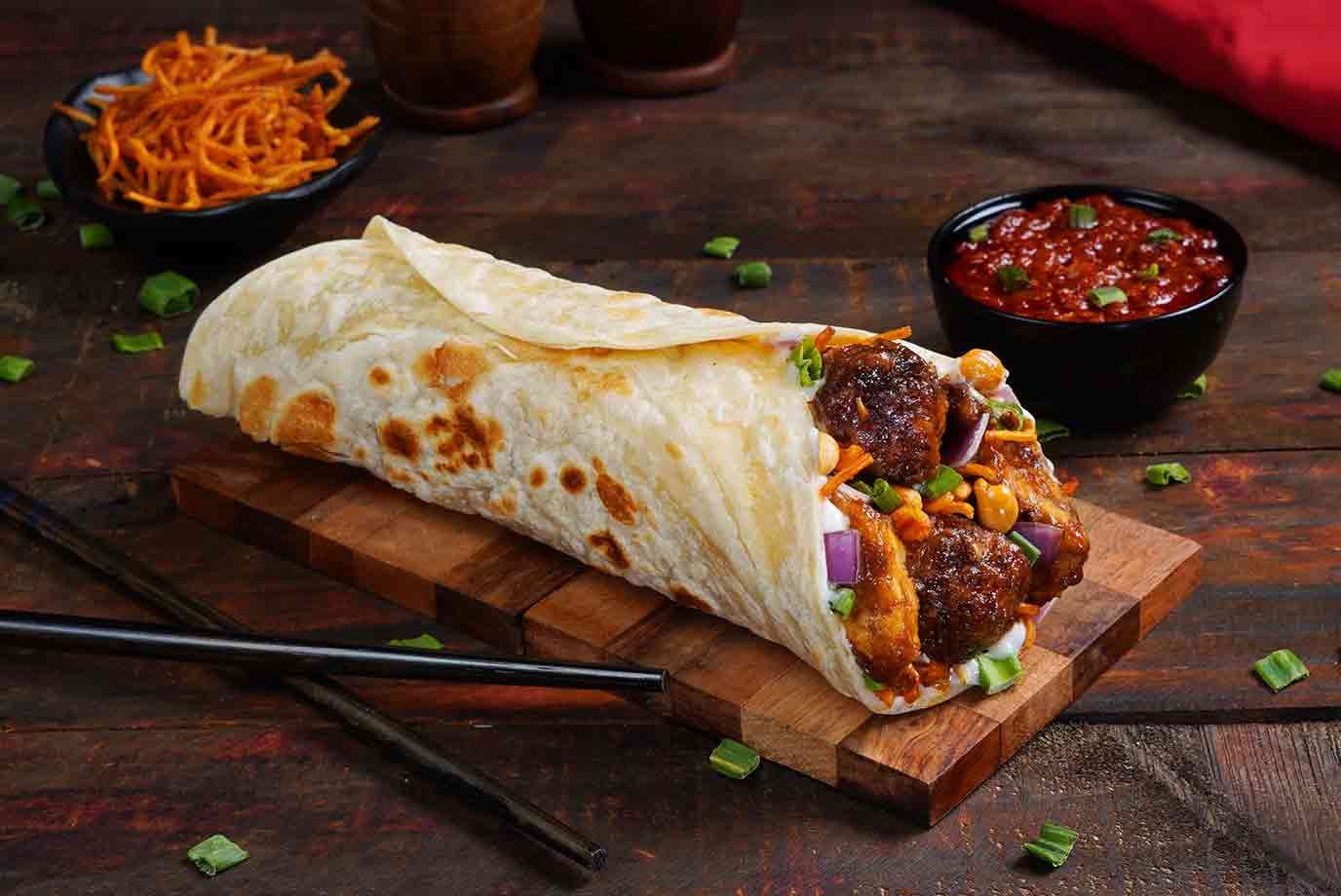 Order Chilli Paneer Manchurian Wrap from Mandarin Oak on EatSure
