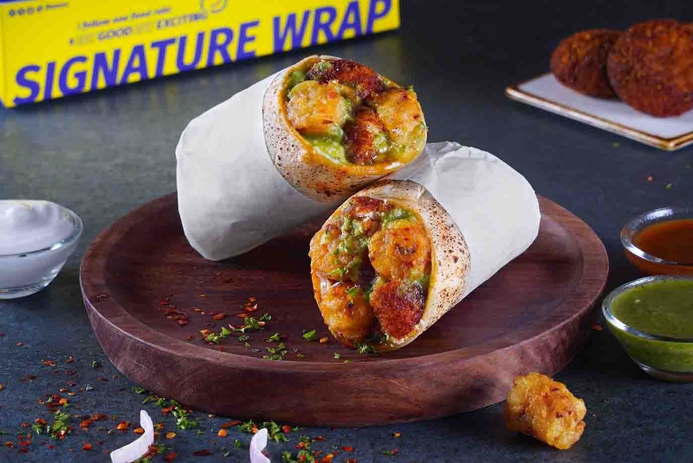 Order Must Try Dahi Kebab Wrap From Signature Wraps Rolls By Faasos On