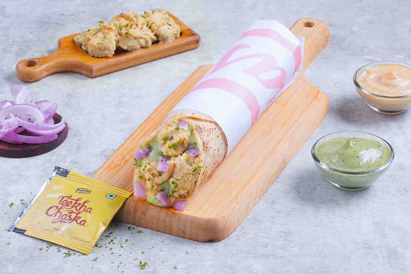 Order Reshmi Chicken Kebab Wrap From Faasos On Eatsure