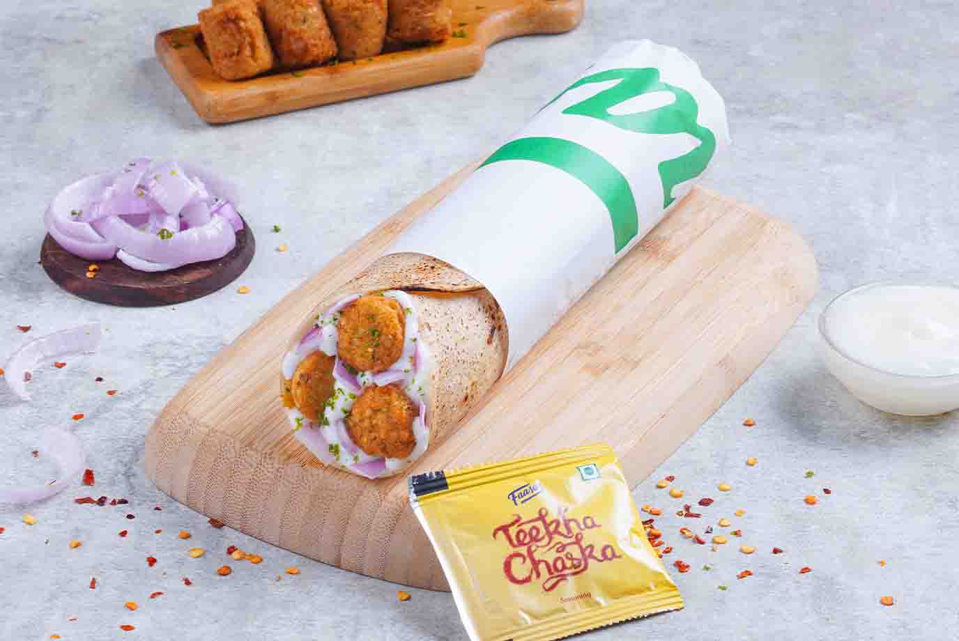 Order Veg Falafel Wrapamz Blitz from Faasos on EatSure