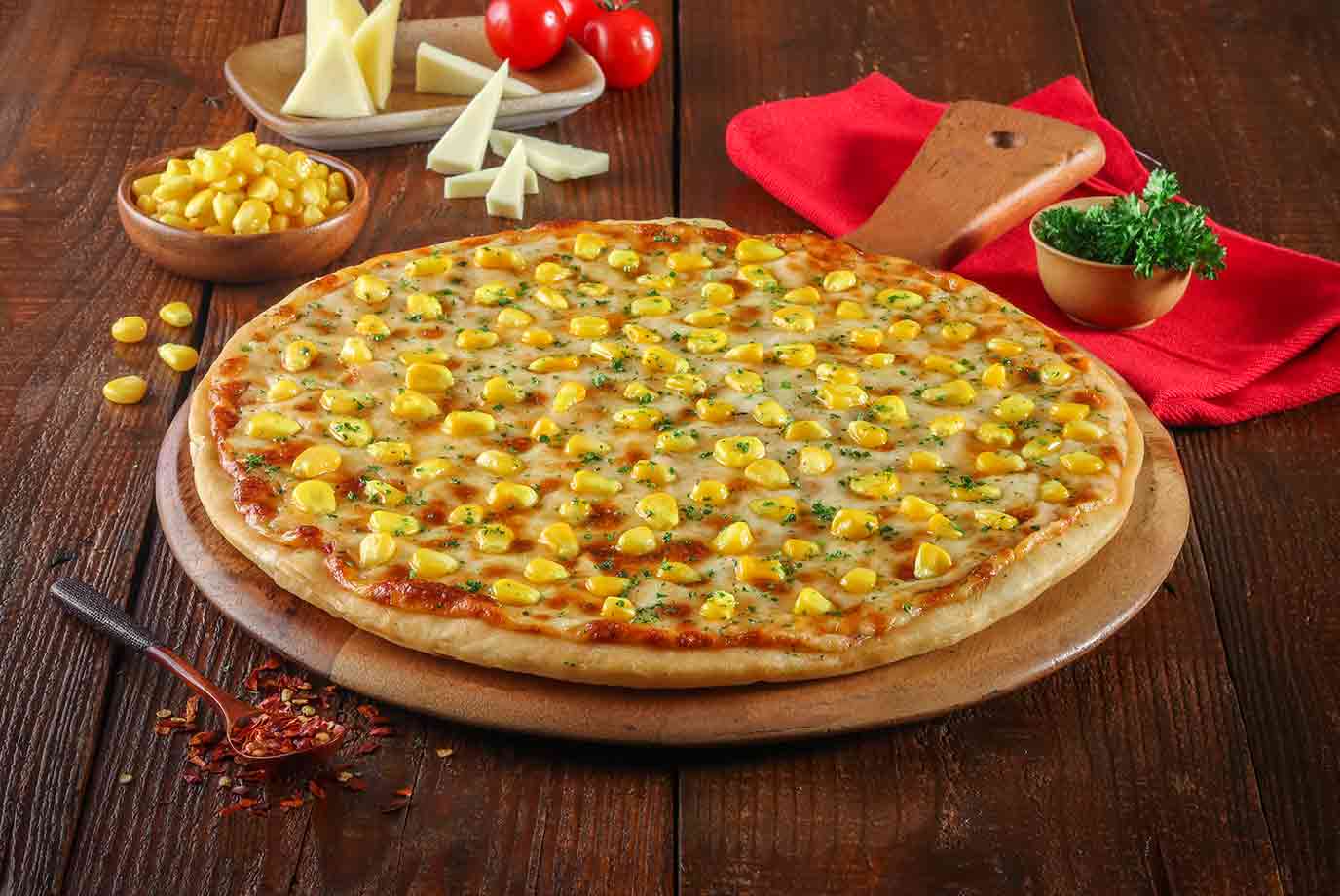 Order Corn And Cheese Pizza Medium from Ovenstory on EatSure
