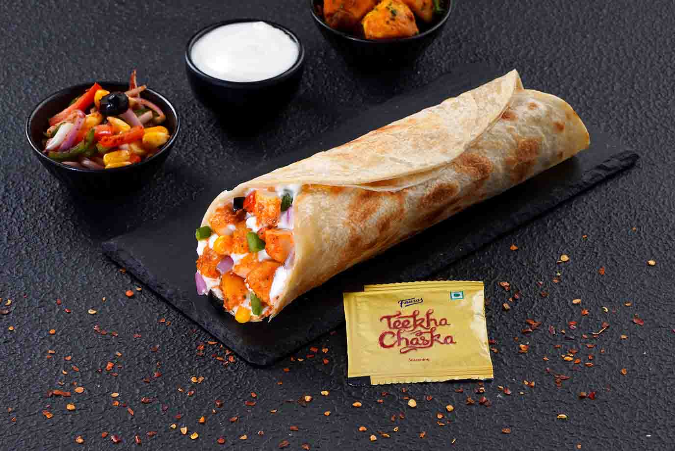 Order Smoky Diced Paneer Salad Wrap From Signature Wraps Rolls By